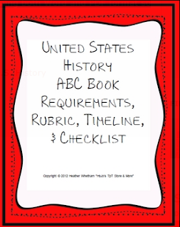 United States History ABC Books - HoJo's Teaching Adventures, LLC