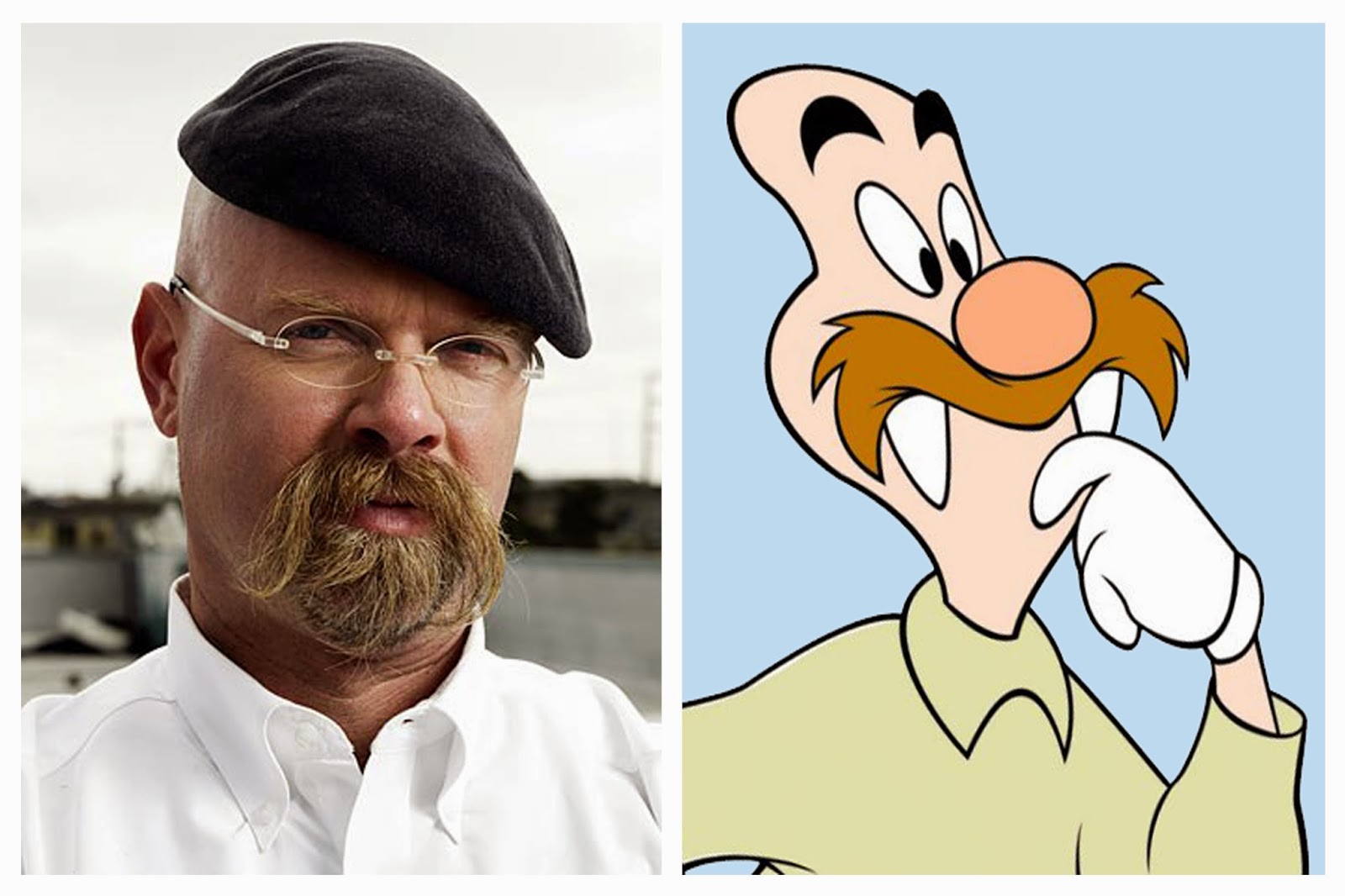 Celebrity Cartoon Copy: Jamie Hyneman (from Mythbusters) & Wally Walrus ...