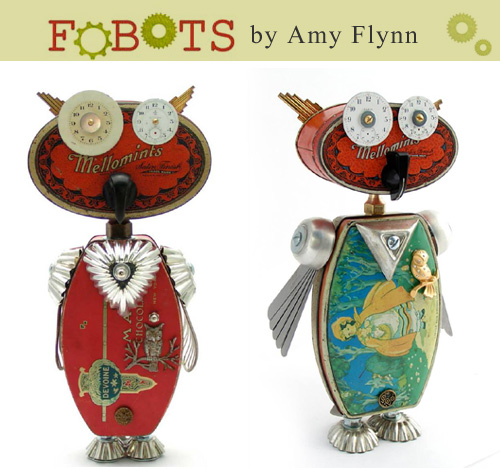 My Owl Barn: Fobots: Found Object Robots