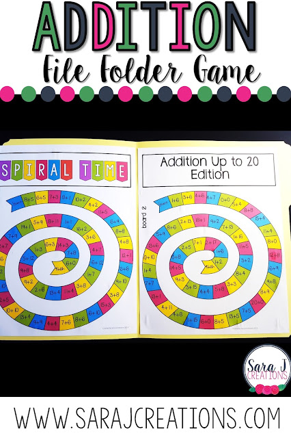 Using Printable File Folder Games for Learning Fun | Sara J Creations