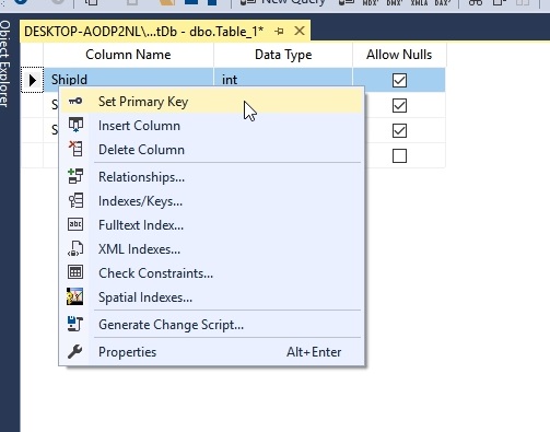 SQL Server tutorial part 2 - DDL (Data Definition Language) - Create Table