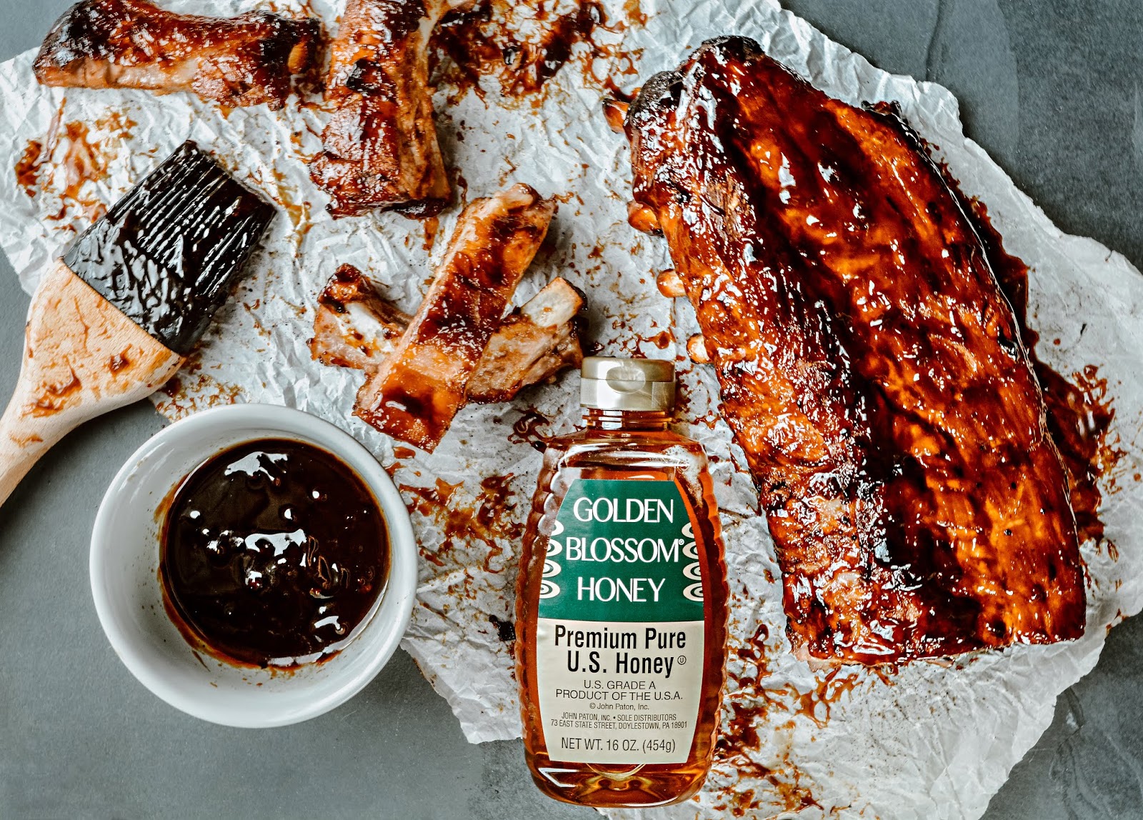Theresa's Mixed Nuts: Oven-Roasted Honey Barbecue Ribs