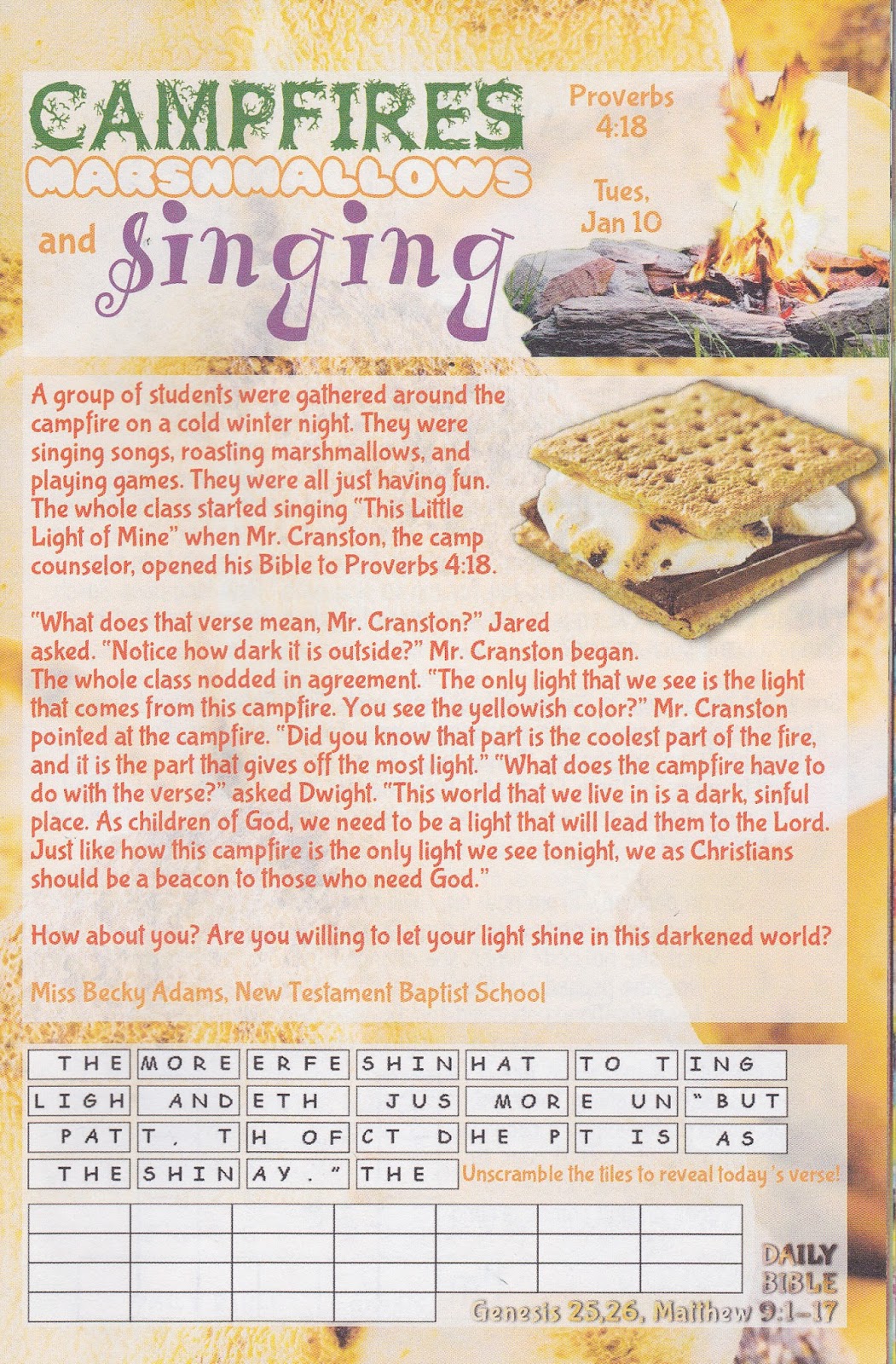 Children's Gems In My Treasure Box: Devotion Campfires