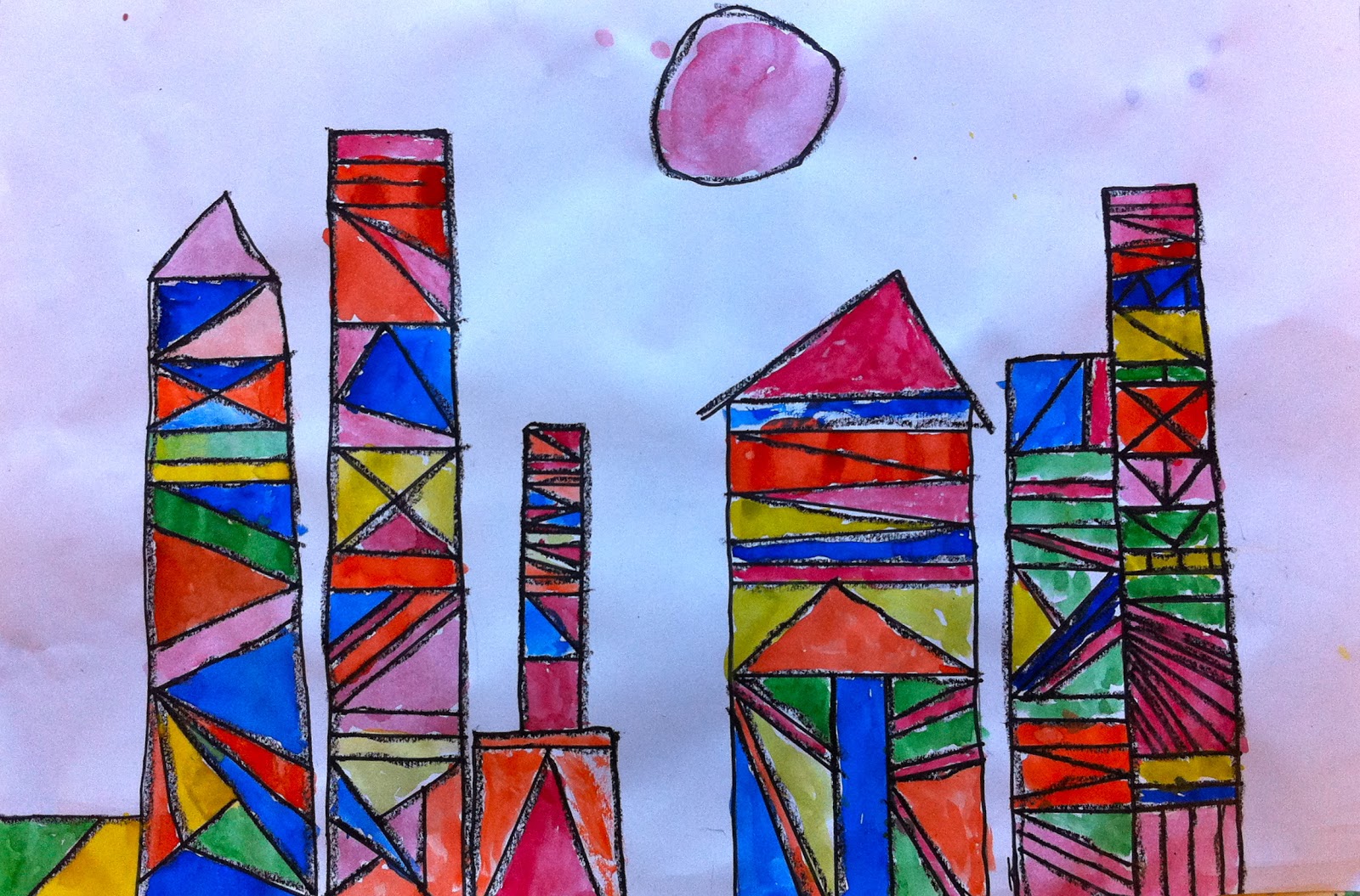 Expression of Imagination: Paul Klee Inspired Cityscapes by Gr.7