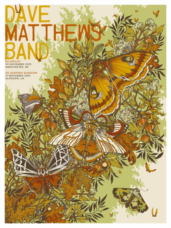 INSIDE THE ROCK POSTER FRAME BLOG: Erica Williams Dave Matthews Band ...
