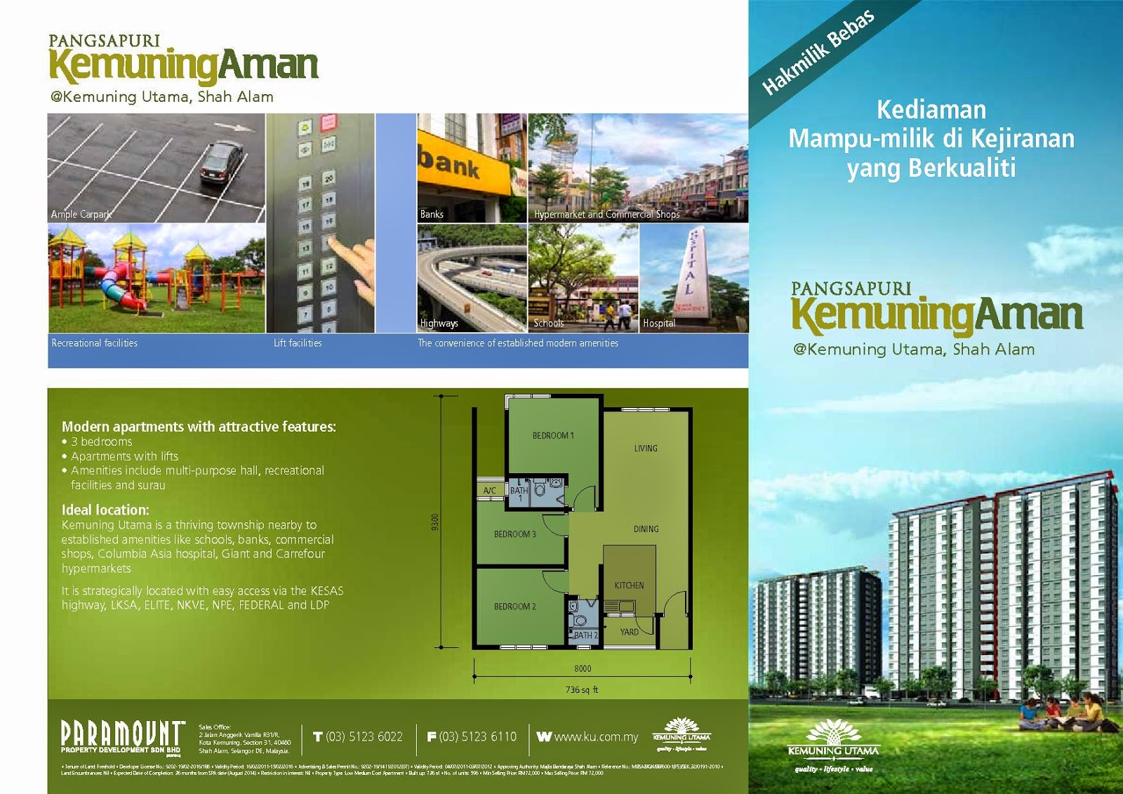Ejen Hartanah Bumiputra ~ Rumah Untuk Dijual: Pangsapuri Kemuning Aman ...