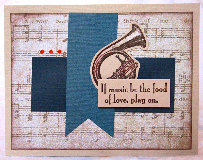 Amanda's Paper Play: Two Musical Cards