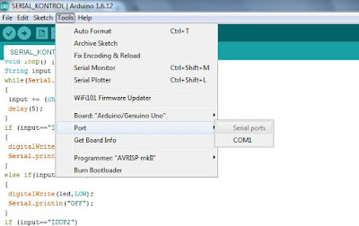 Welcome: ARDUINO:SERIAL CONTROL 2 LED DENGAN SERIAL MONITOR