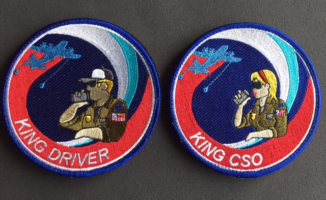 THE USAF RESCUE COLLECTION: USAF 79th RQS / King Driver-CSO Patch Set