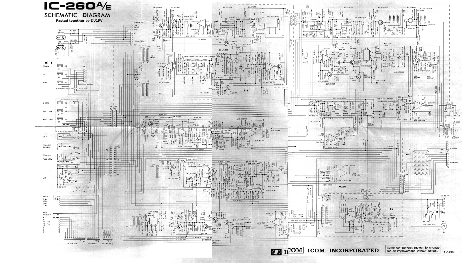 An Icom IC-260A story by Ramon Reyes DU1FV