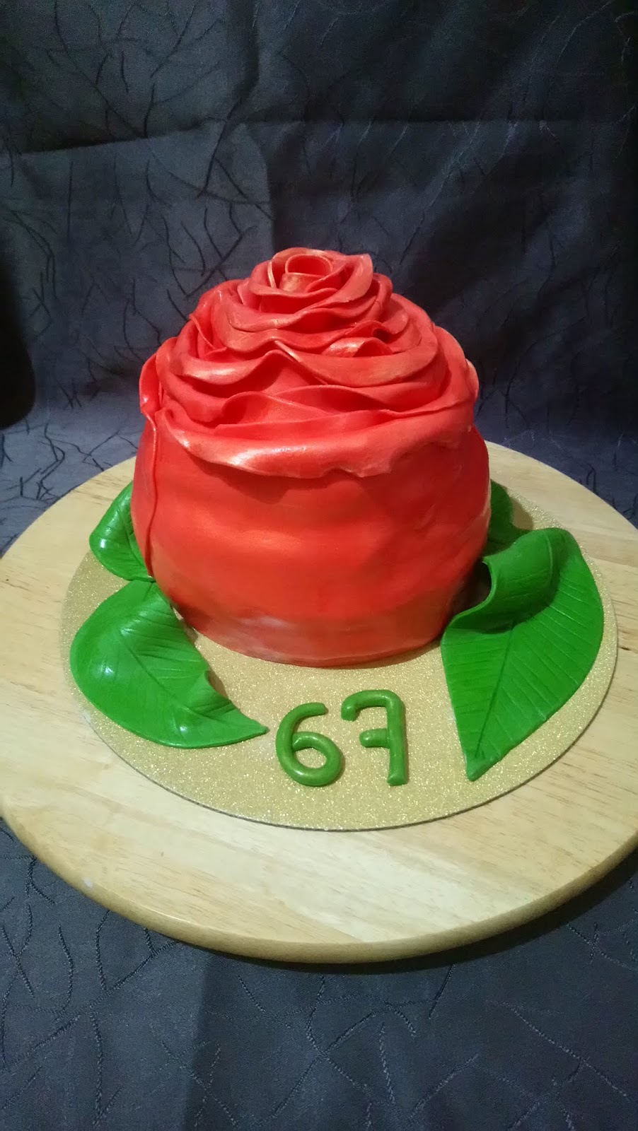 Plumes & Délices: Gâteau rose / giant rose cake