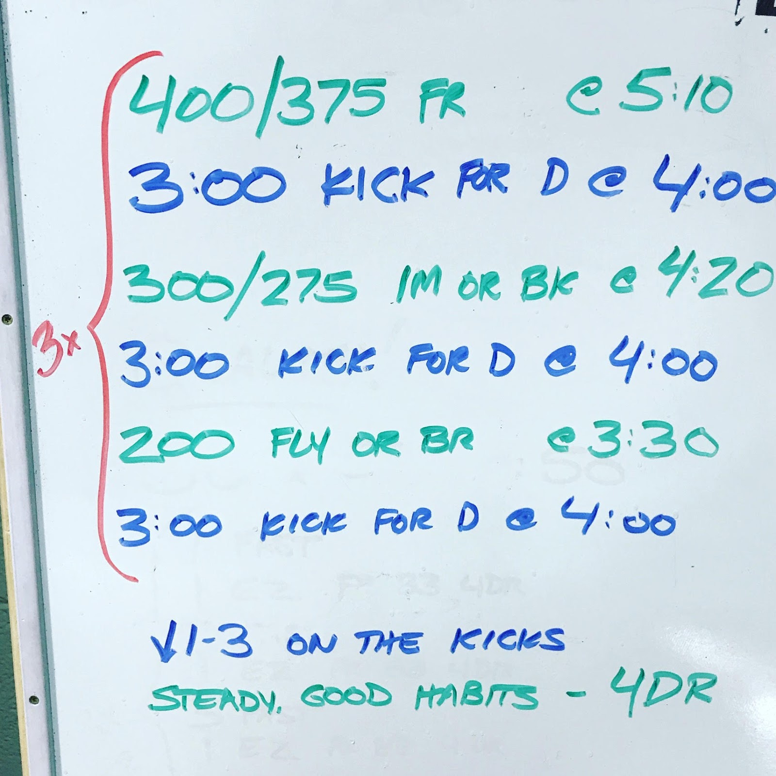 The Swimming Wizard: Aerobic Set with Kick for Distance