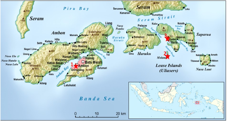 Maluku Islands Map