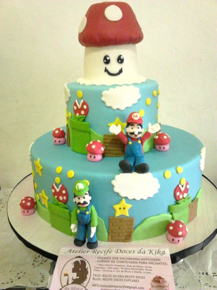 ATELIER DOCES DA KIKA: BOLO MARIO BROTHERS, PEÇA JÁ O SEU!