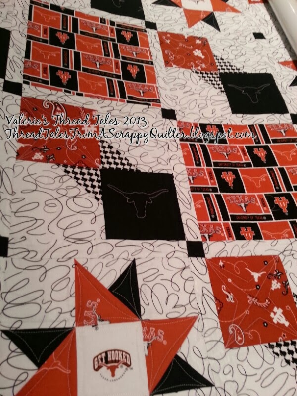 Texas Longhorn (UT) quilt