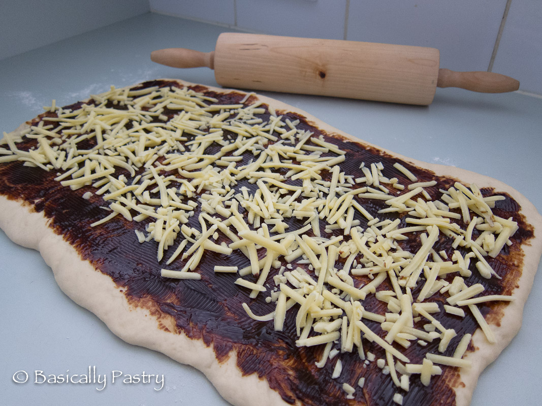 Basically Pastry: Holiday bake - Cheesymite scrolls