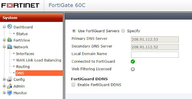 網路工程師雜記: Installing a FortiGate in Transparent mode(以透通模式安裝FortiGate)
