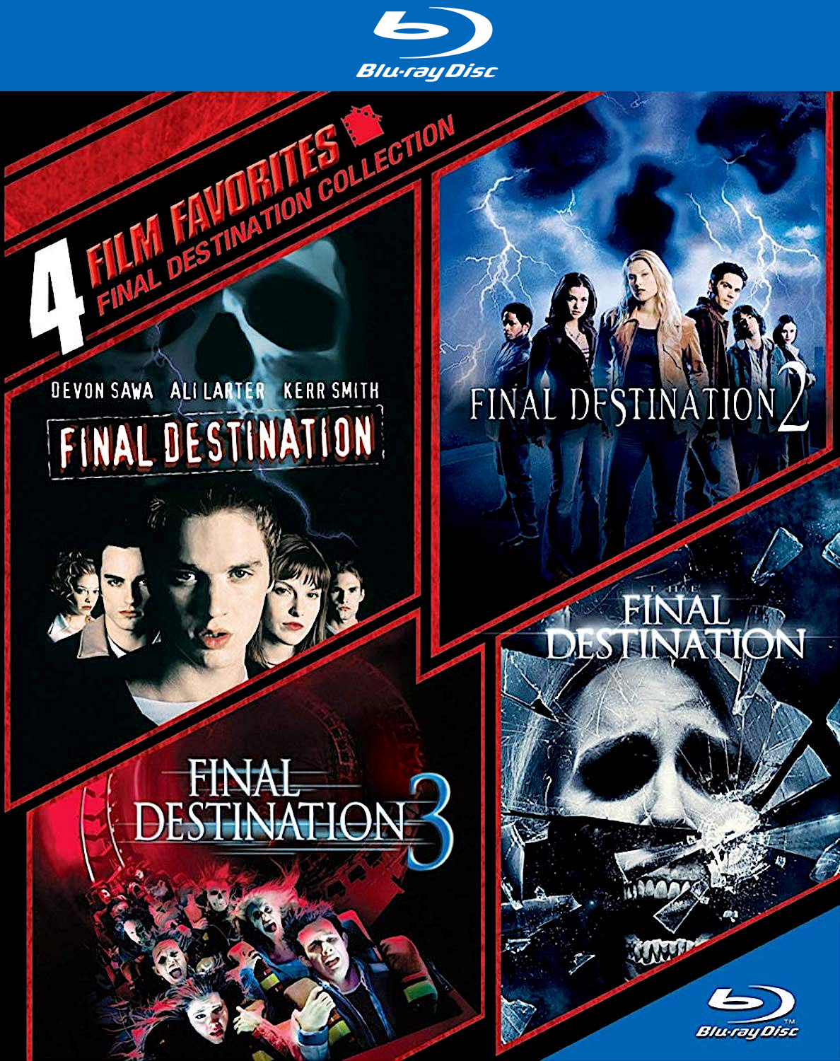 blu-ray and dvd covers: WARNER BROTHERS 4-FILM COLLECTION BLU-RAYS