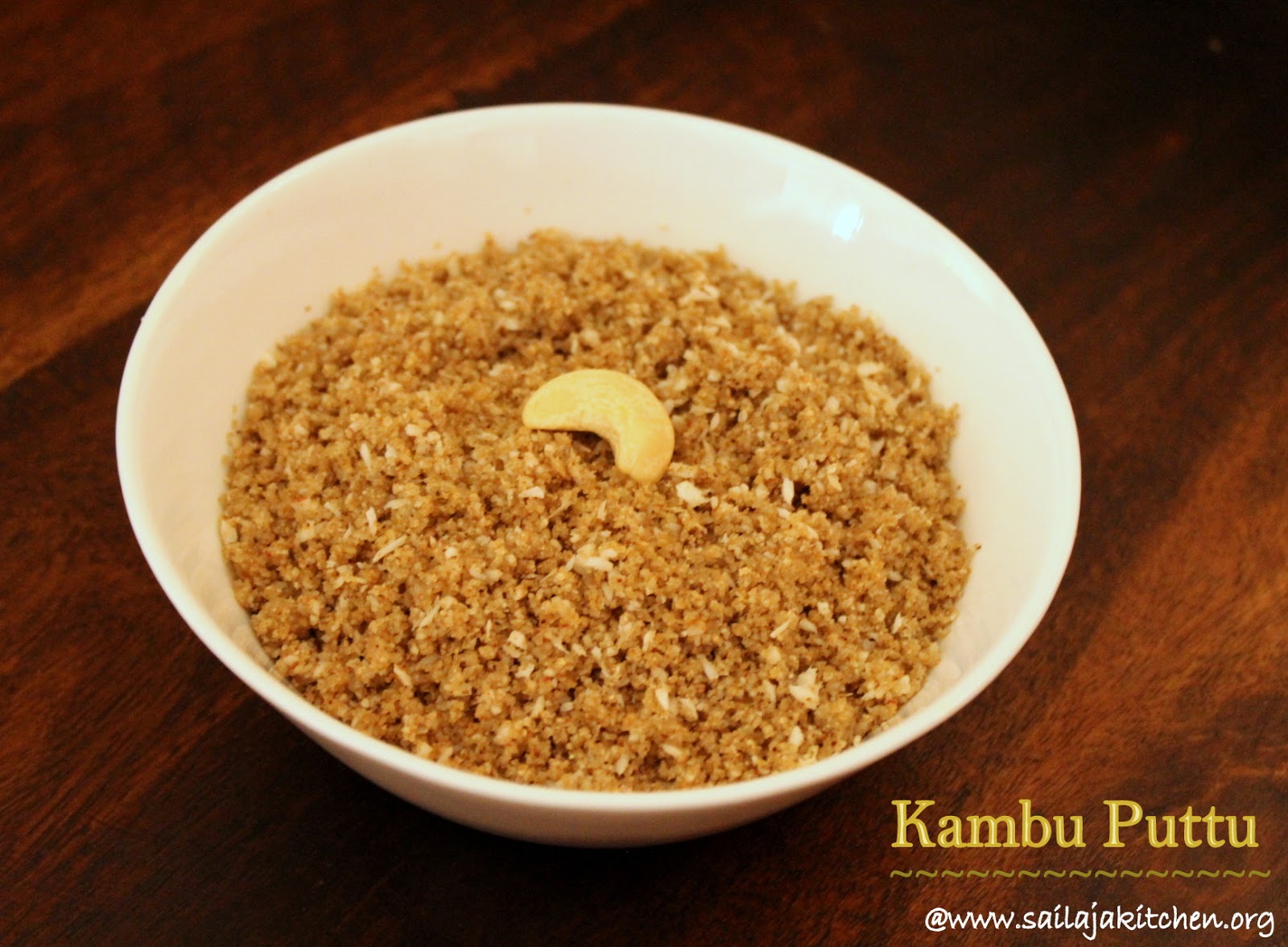 Sailaja Kitchen...A site for all food lovers!: Kambu Puttu / Pearl ...