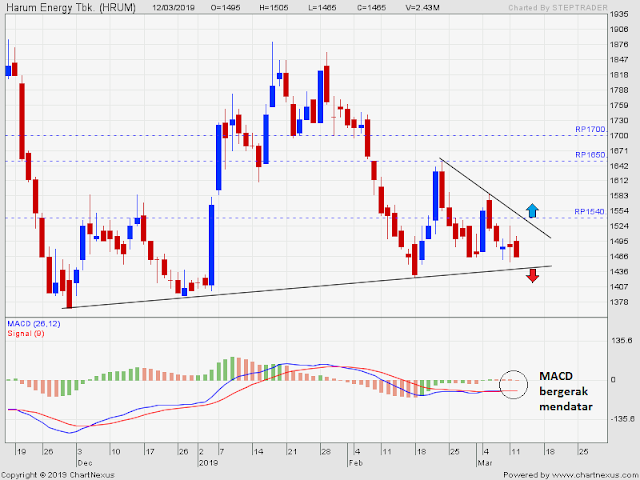 Analisa Saham HRUM | Triangle Pattern