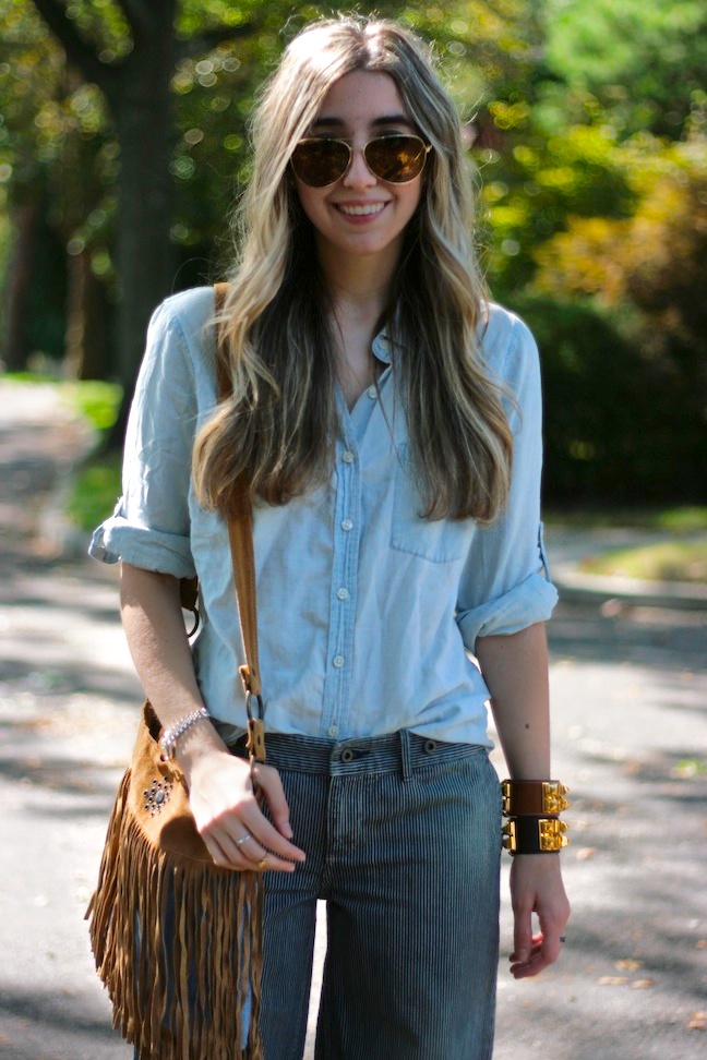 sorelle in style: denim on denim on denim