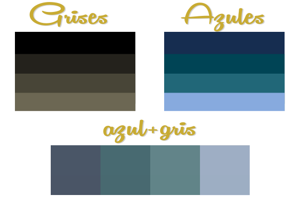 La Tienda a la Vuelta de la Esquina: Para gustos los colores: azul y gris
