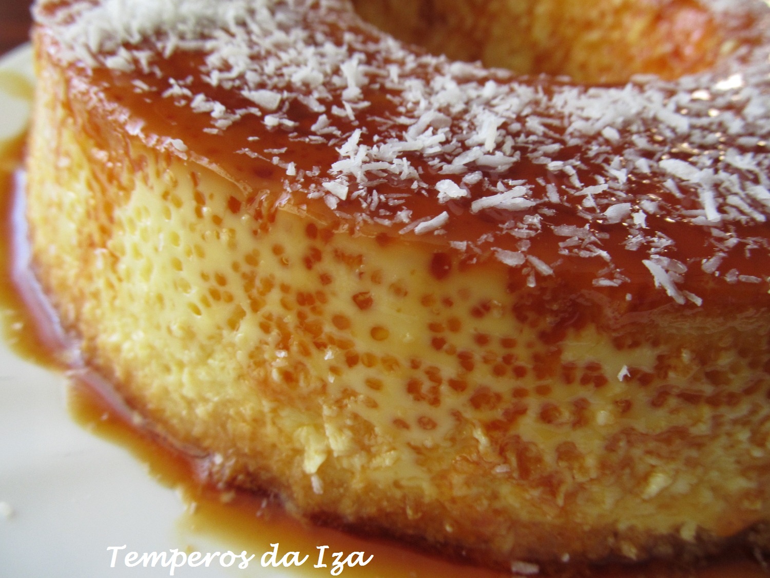 Temperos da Iza: Pudim de Coco com Leite Condensado