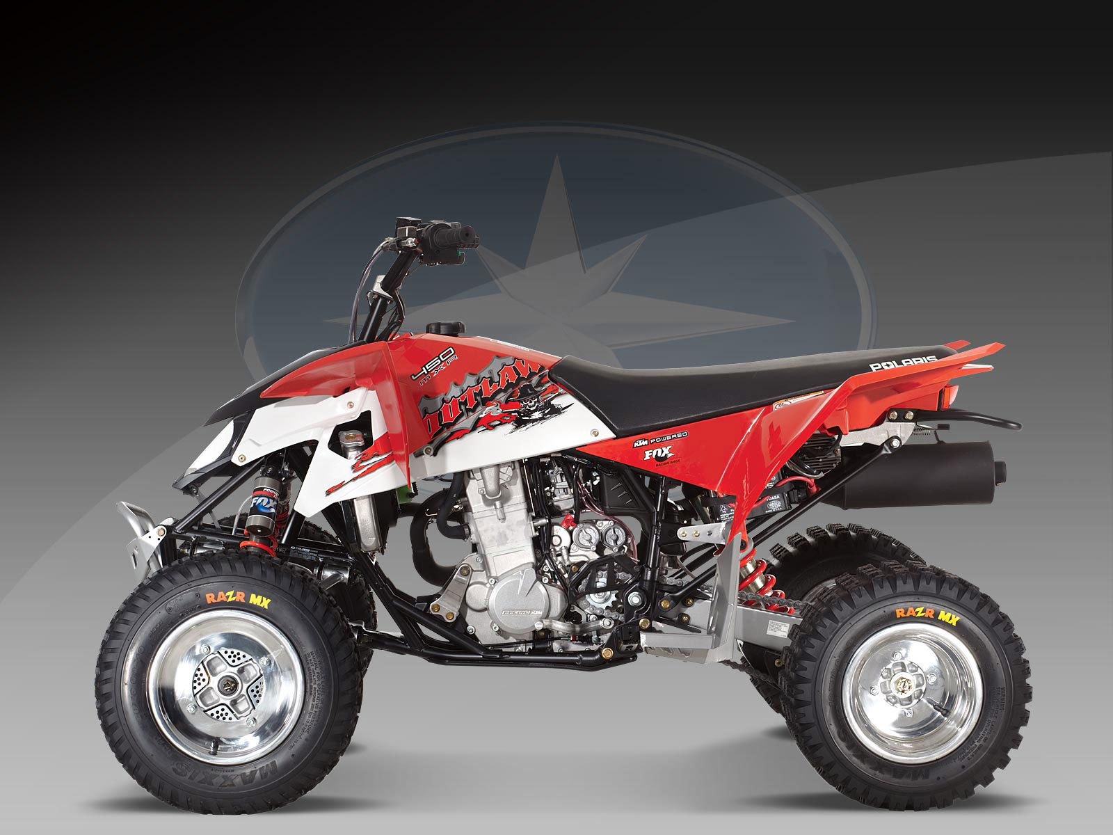 2010 POLARIS Outlaw 450 MXR ATV wallpapers