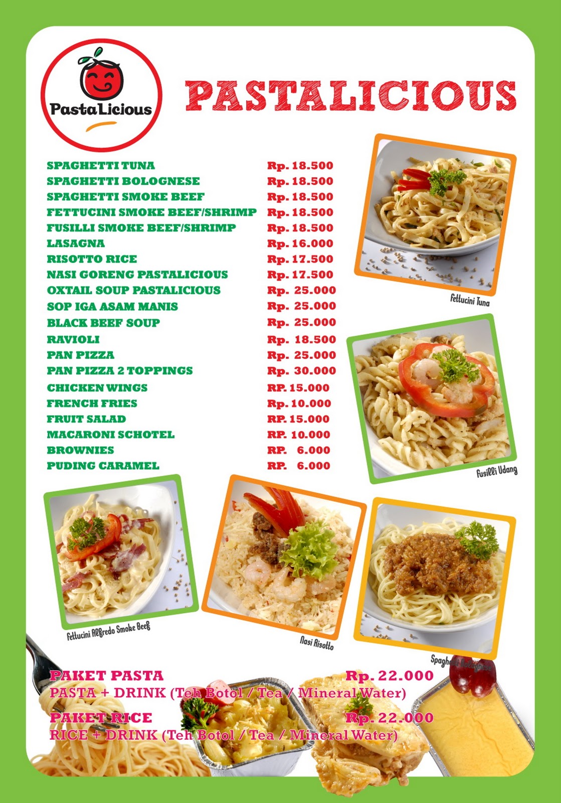 taman kuliner kalimalang: Menu