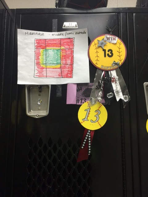 Endless Art by Shelley Hamilton: Softball Locker Decorations