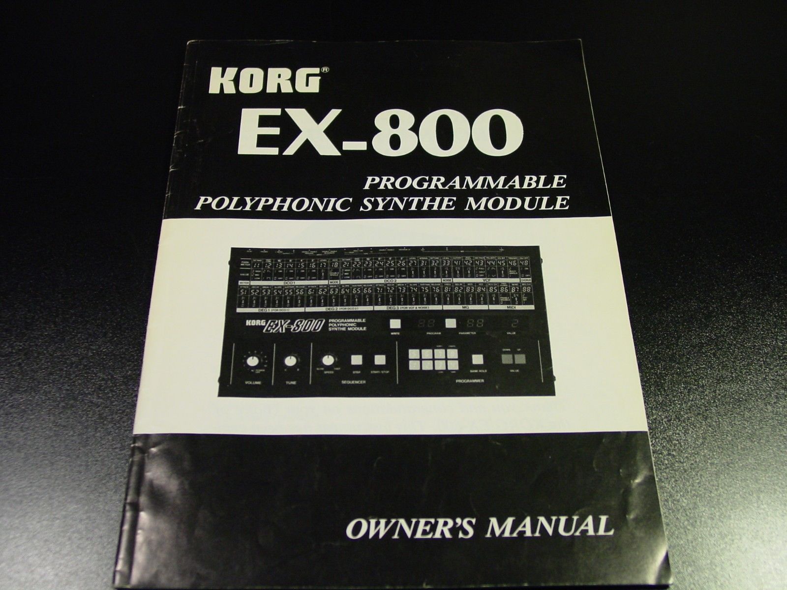 MATRIXSYNTH: Korg EX-800 Programmable Polyphonic Synth SN 005033
