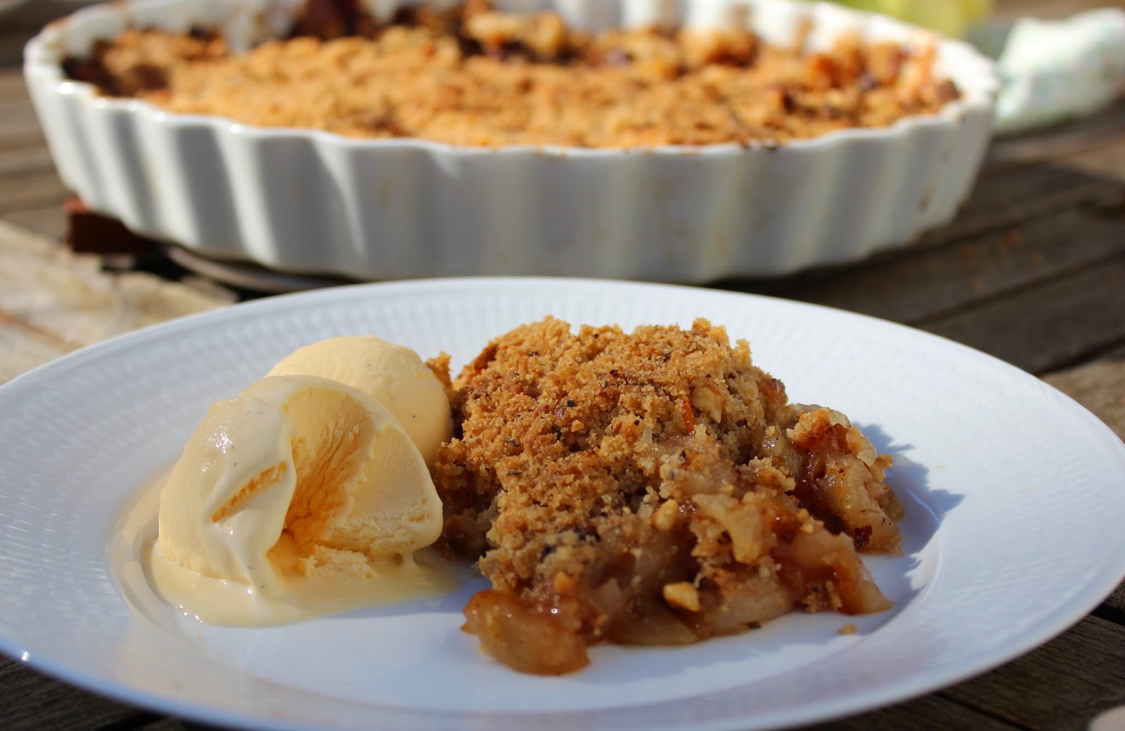 Monicas Matverden: Dessert med epler: Eplecrumble
