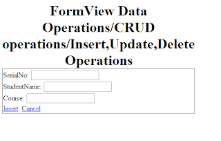 ASP.NET 4 TUTORIALS: Binding FormView with Datatable, using ...