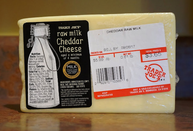 Exploring Trader Joe's: Trader Joe's Raw Milk Cheddar Cheese