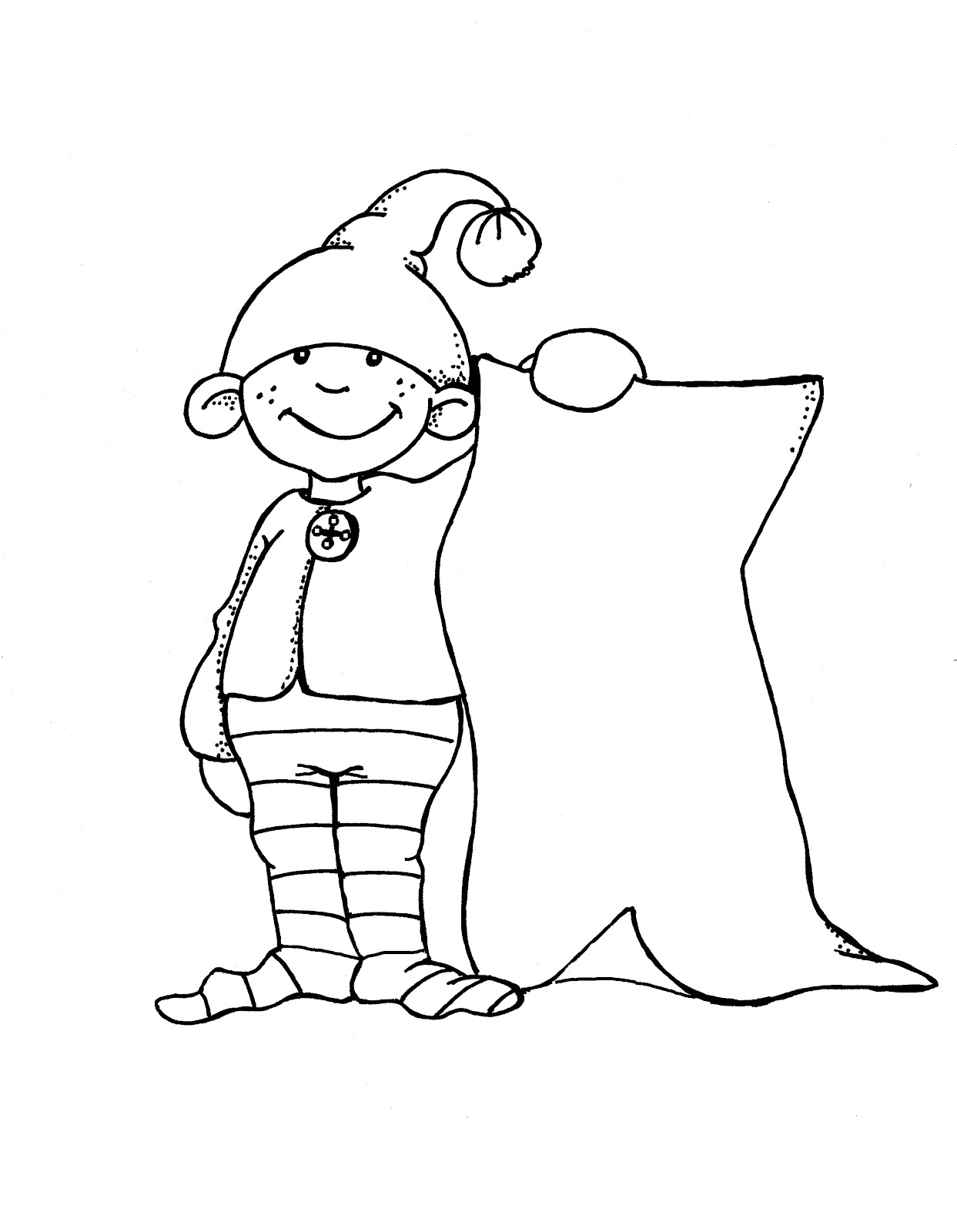 .: Nisse med pappersark