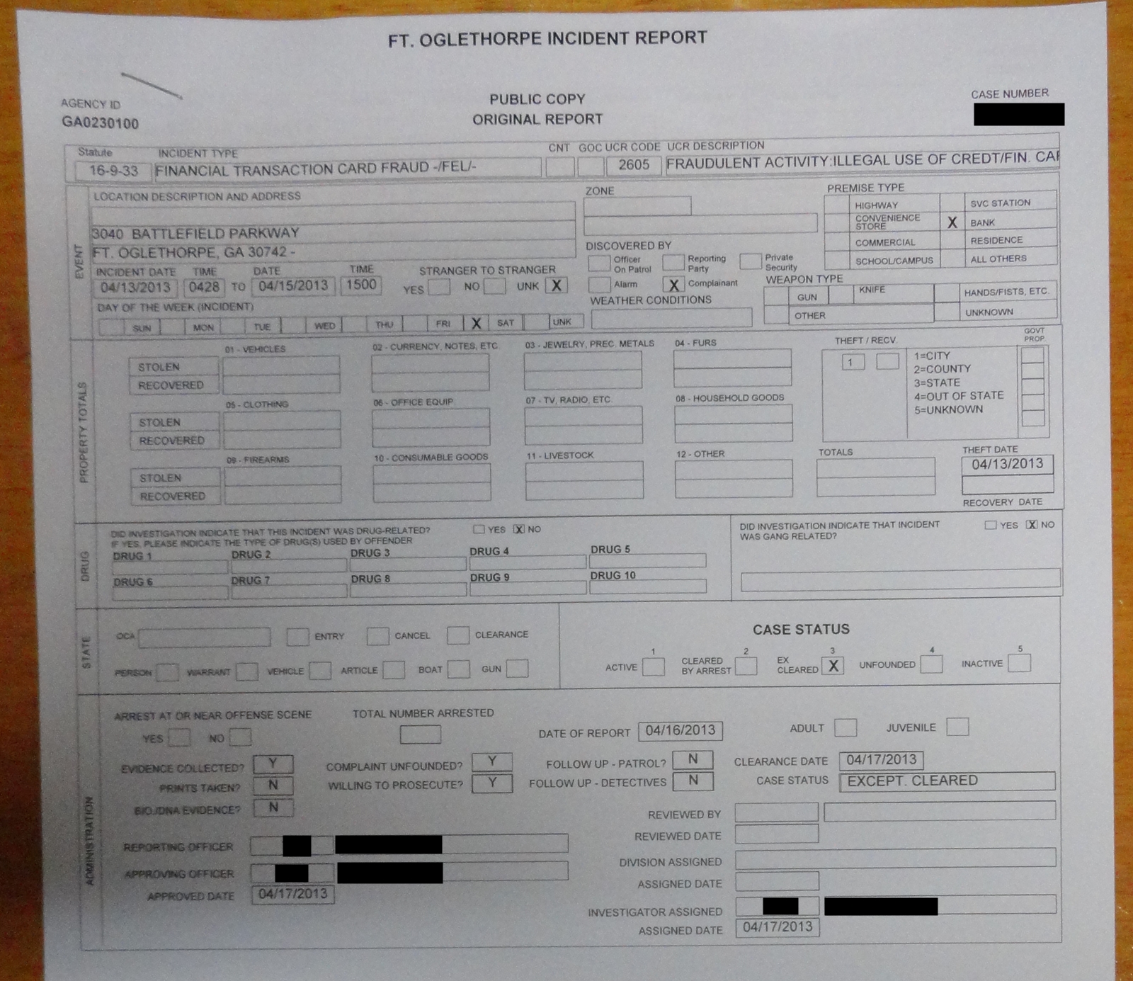 Suntrust Bank Debit Card Fraud