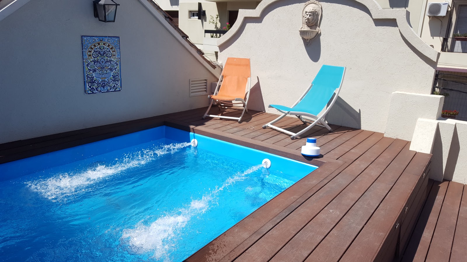 Pileta en la Azotea de una Casa Chorizo