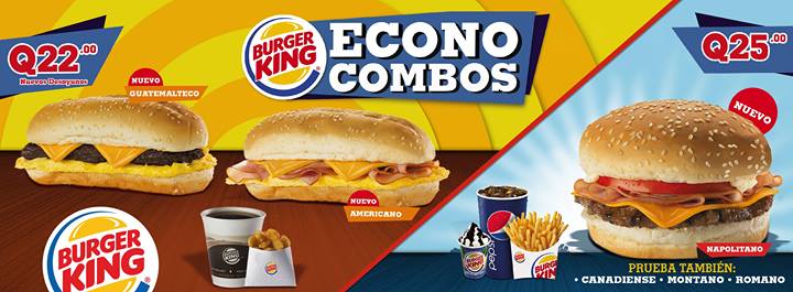 Burger King presenta nuevos econocombos - puntoguate.com