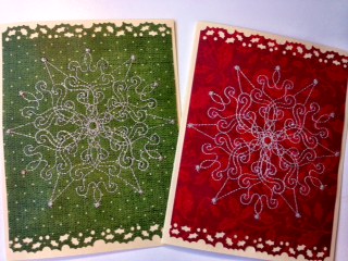 Machine Embroidery On Cards - Embroidery It