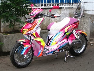 Modifikasi Honda Beat Drag Ceper Airbrush | JDM-Modifikasi