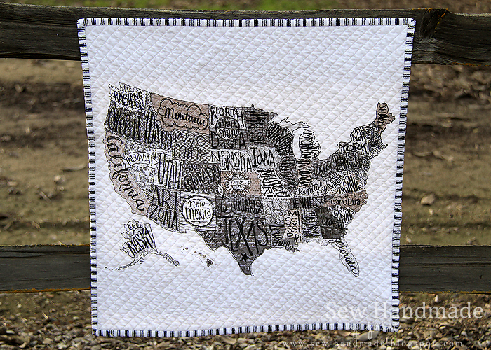 Sew Handmade: Map Quilt