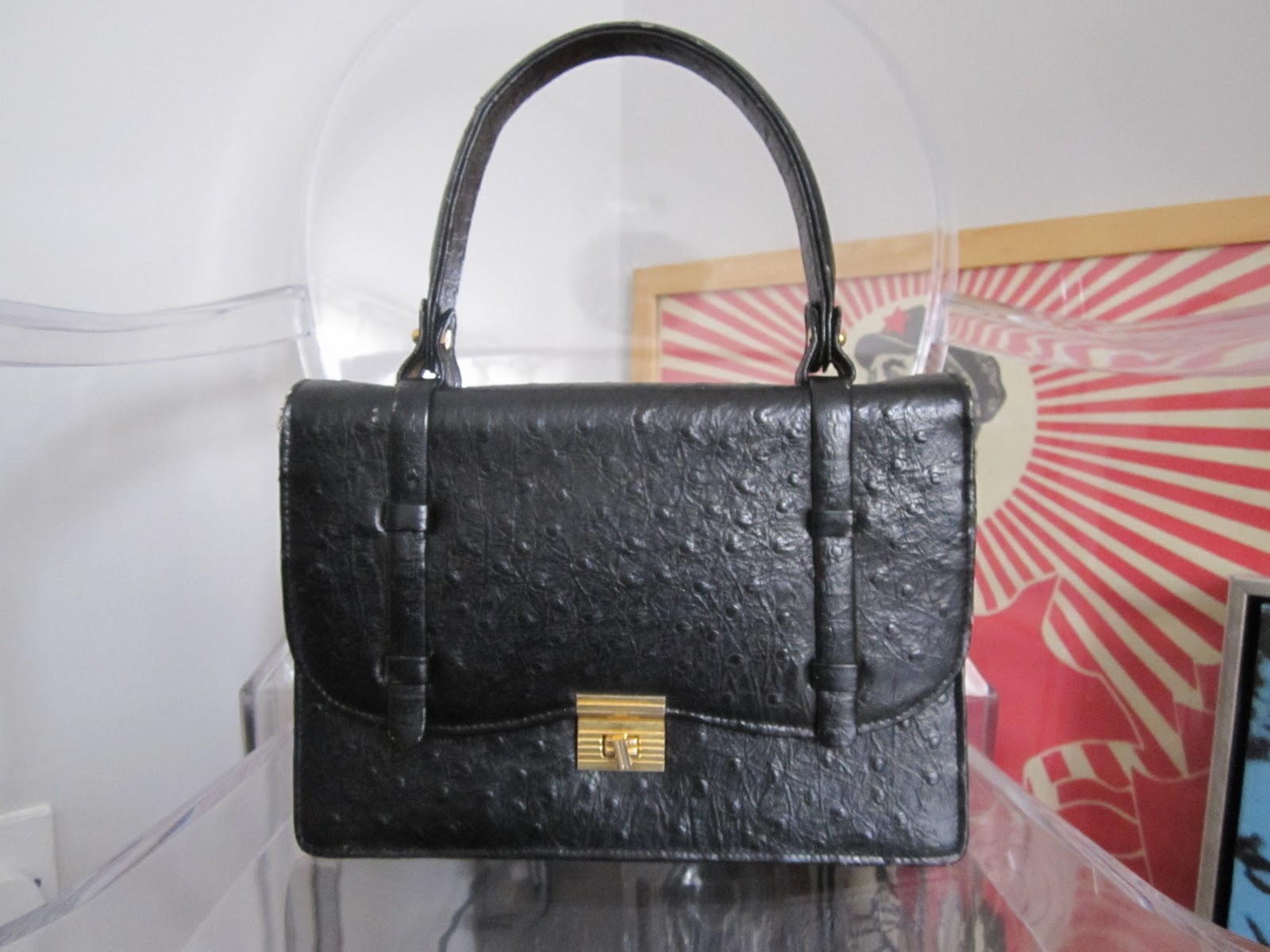 Gem and Jules: VINTAGE OSTRICH BAG