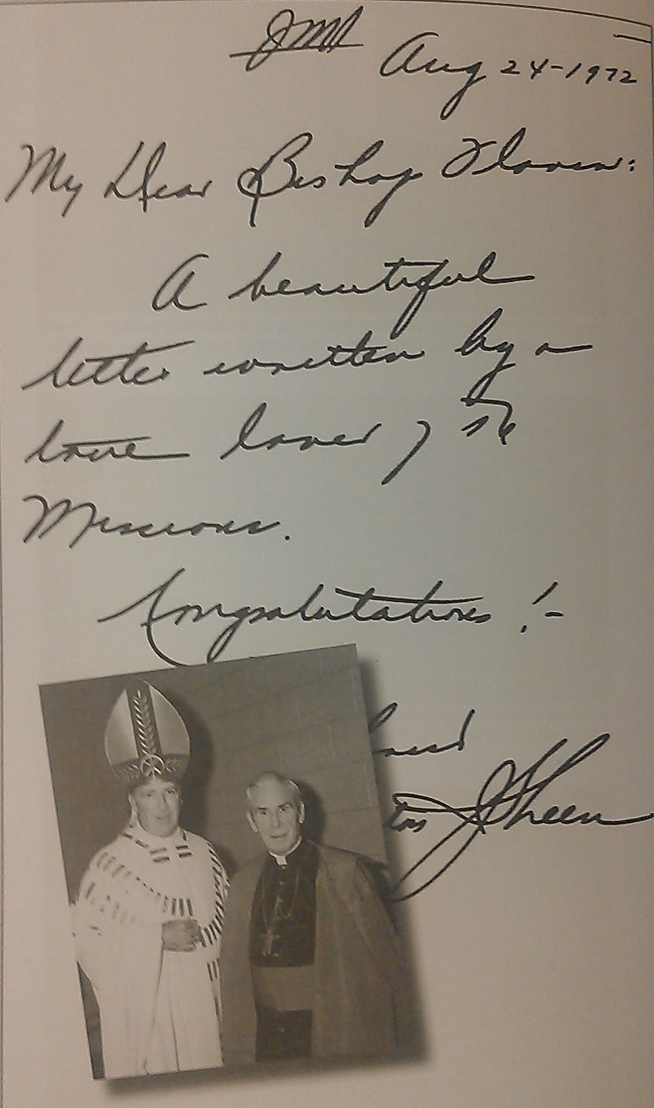 Archbishop Fulton Sheen Foundation: Sheen's Homily at Consecration of ...