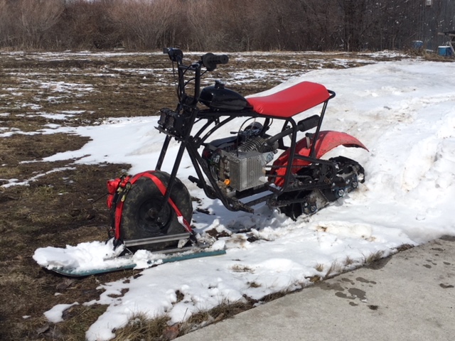 6 Foot Over: Mini Bike Snow Bike