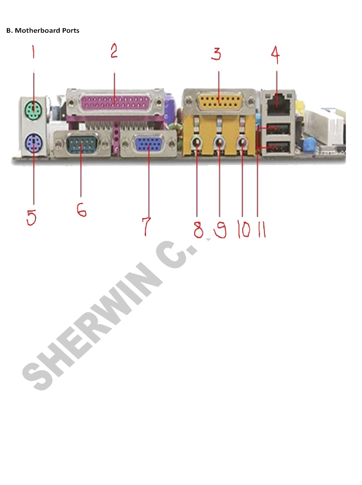 Sir Sherwin's Computer Tutorial: PARTS OF A MOTHERBOARD