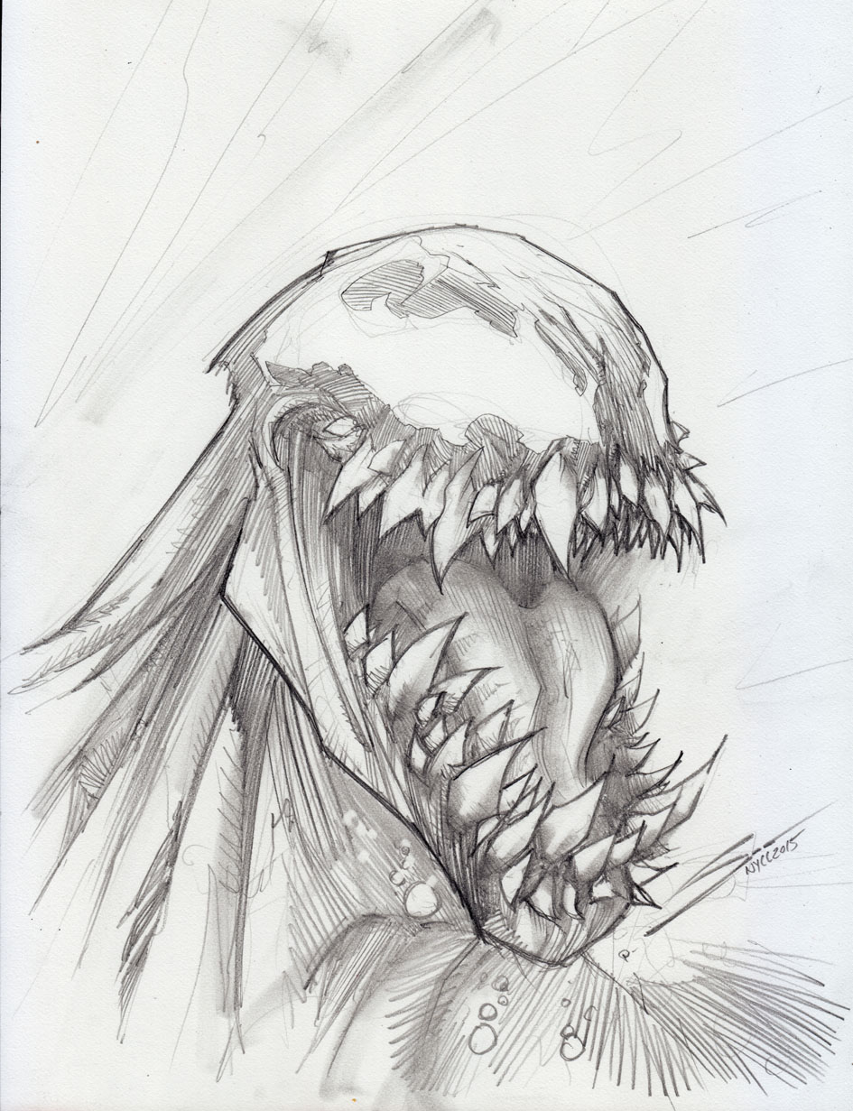 MARVEL COMICS: VENOM HEADSHOT ART--