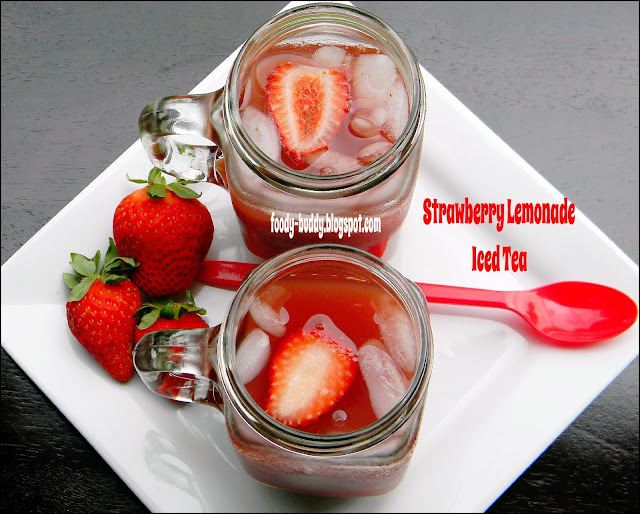 Yummy Strawberry Lemonade Iced Tea - FoodyBuddy