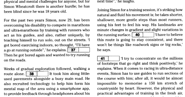 Let's Learn English: FCE Reading PART 6