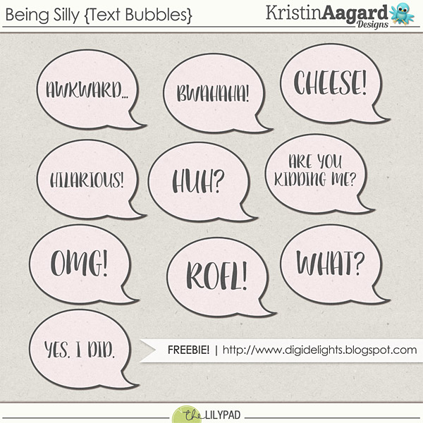 Digi Delights: Being Silly, New Kit & Freebie!