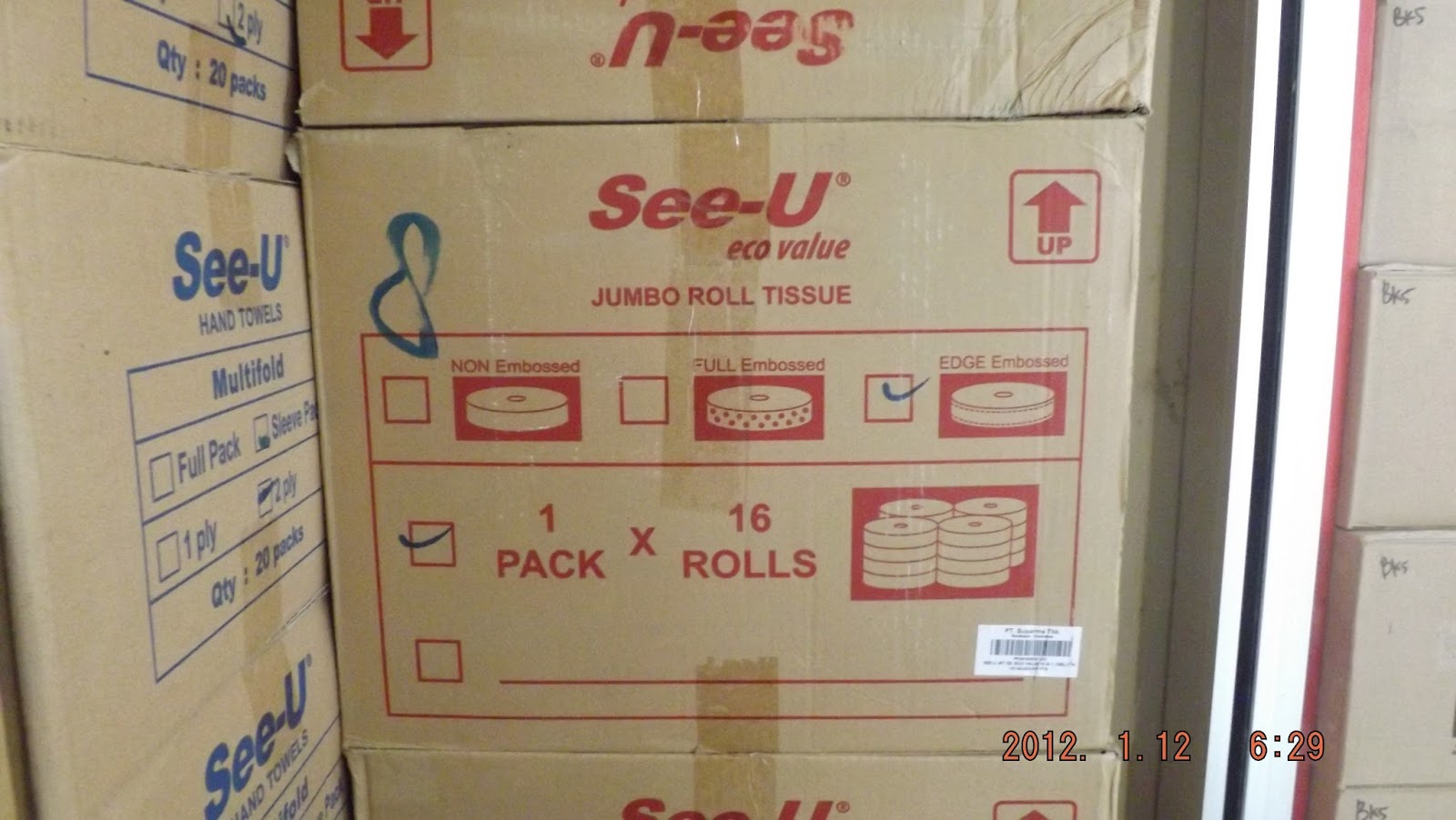 Tissue See-U Bekasi: Tissue Jumbo Roll See-U Jakarta Timur